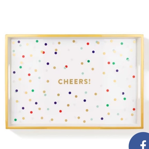 Fringe Studio | Party Supplies | Pastel Cheers Lacquered Tray | Poshmark